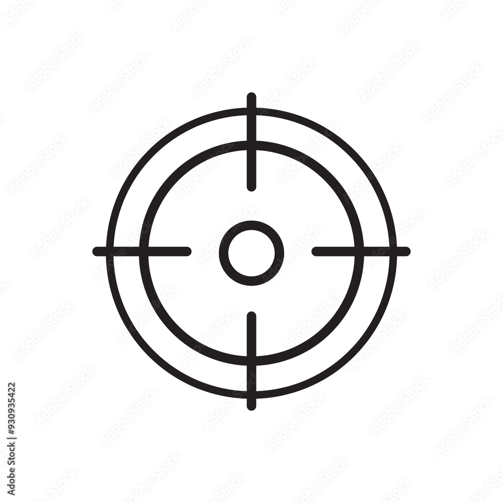 Target icon vector illustration. target marketing sign trendy style ...