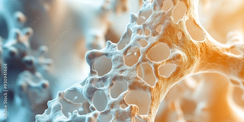This image illustrates the complex biological process of bone ...