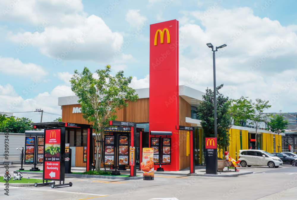 Bangkok, Thailand - August 21, 2024: McDonald's restaurant in Bangkok, Thailand. McDonald's is ...