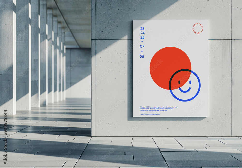 Building Poster Mockup With Generative AI Stock Template | Adobe Stock