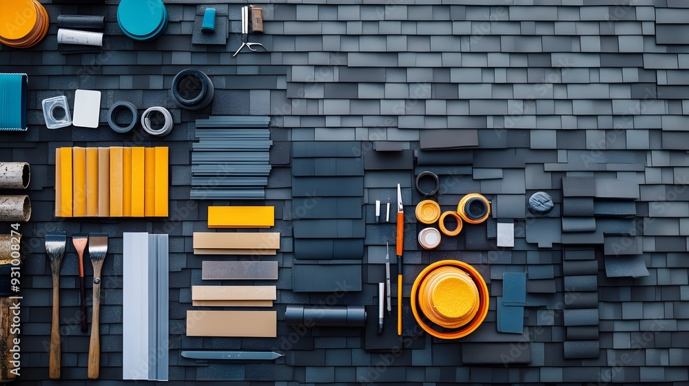 Roof maintenance tips visualized, showing the process of sealing cracks ...