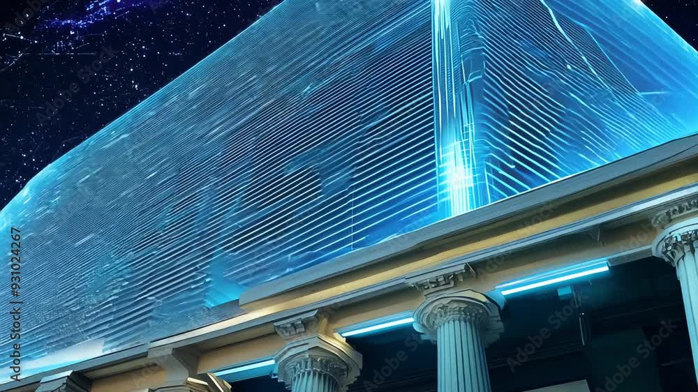 Futuristic Digital Building for Modern Architecture and Innovation in ...