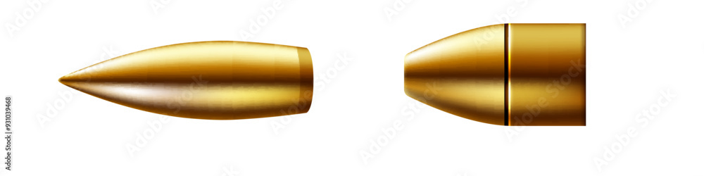 Gunshots, bullet in motion, military smoke trails. Realistic flying ...