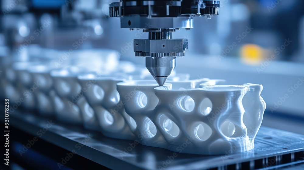 3D printer creating a large-scale prototype, highlighting the scalability and innovation in ...