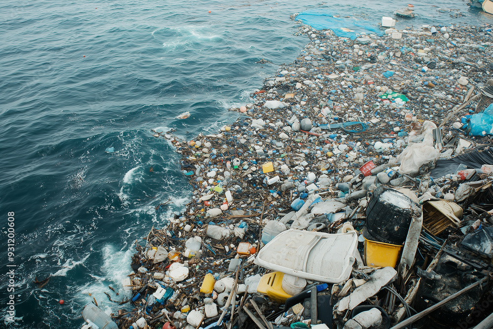 Garbage in the sea, Water pollution in the ocean harm sea creature ...