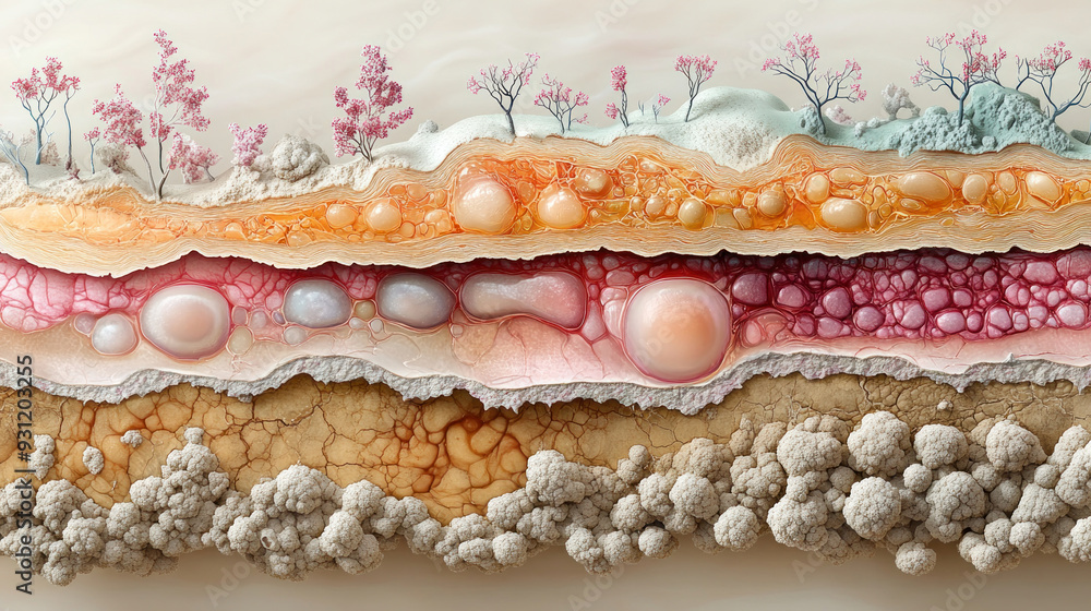 Diagram showing the layers of skin and how blisters form, with a focus ...