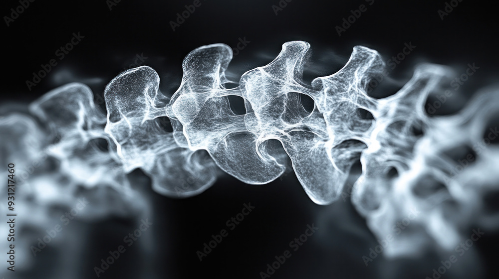 The X-ray of a spine with multiple fractures is a stark reminder of the ...