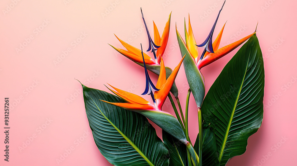 arrangement of Strelitzia reginae, commonly known as Bird of Paradise ...