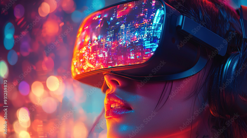 Dive into the world of AI with this stunning image of a virtual reality ...