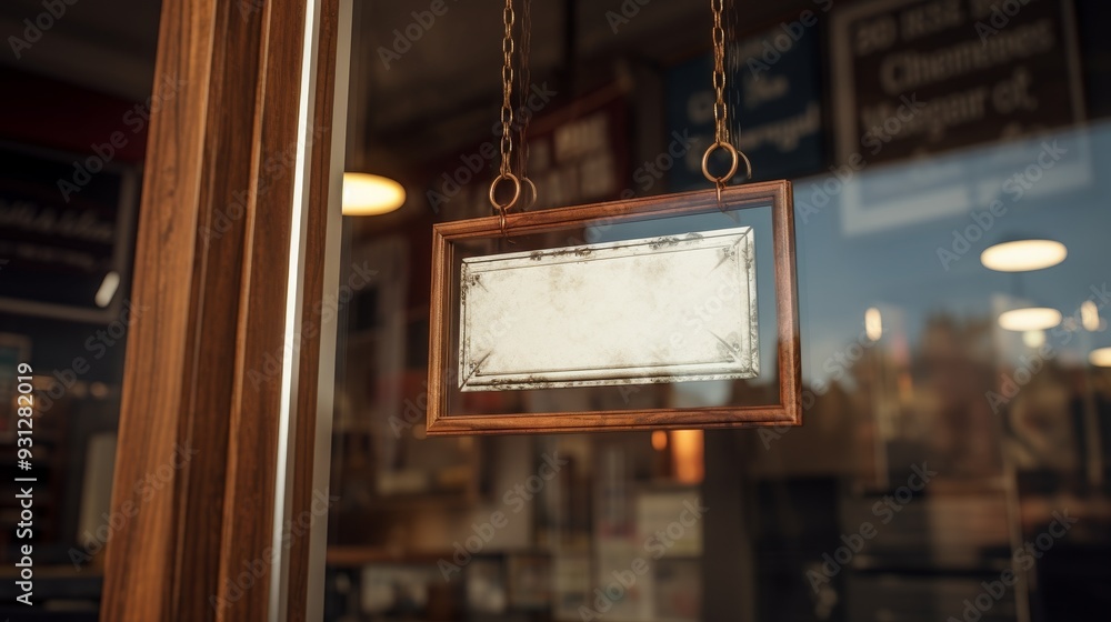 3D animated sequence of a Closed for Business sign being hung on the ...