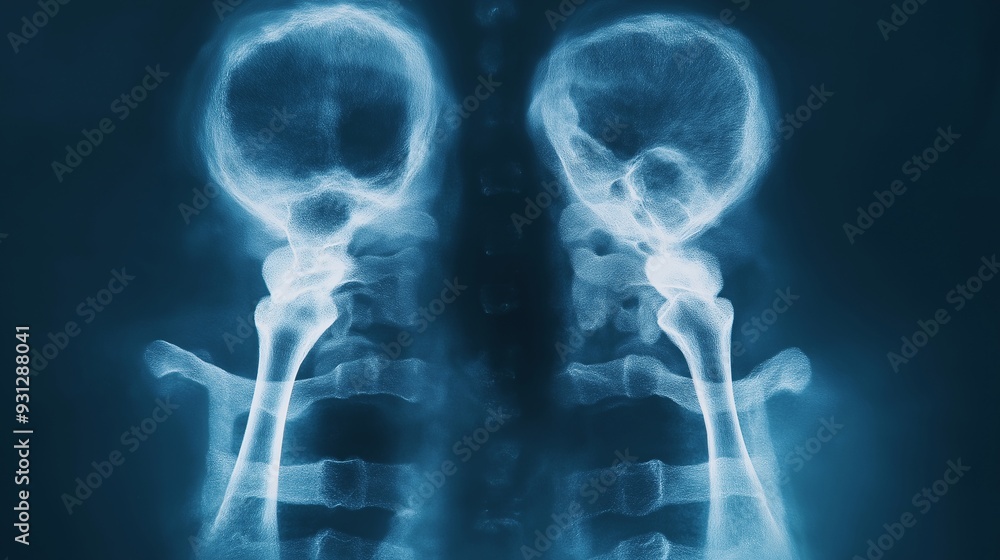 X Ray Of Conjoined Twins A Haunting And Medical Image Of Conjoined