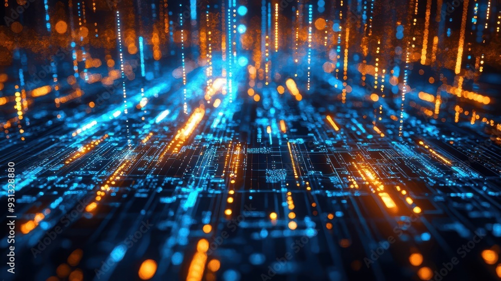 Automated analytics dashboard with real-time data streams highlighting ...