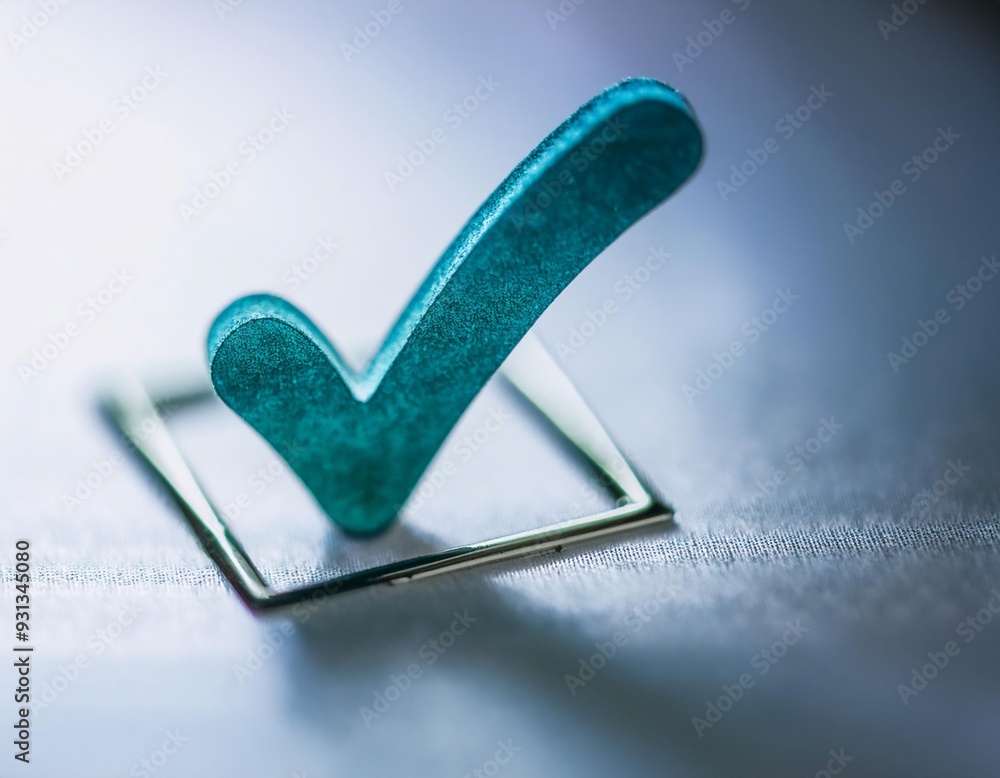 Check mark used to indicate correctness, accuracy, and validation ...