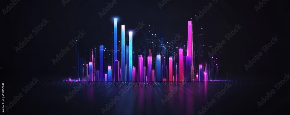 A Histogram Featuring Overlapping Axes And Data Distribution