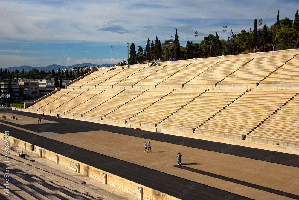Panathenaic Stadium, the only stadium in the world made completely of ...