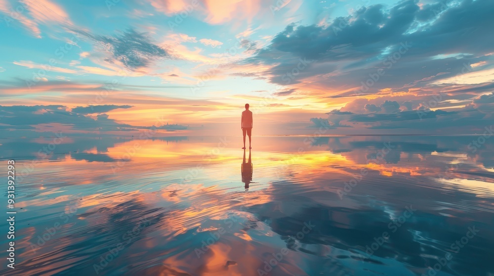 The happiness of reflecting on personal growth, achievements, and ...