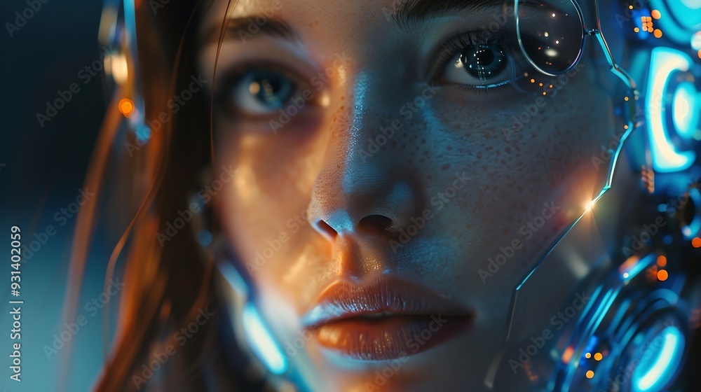 Human interact with AI artificial intelligence virtual assistant ...