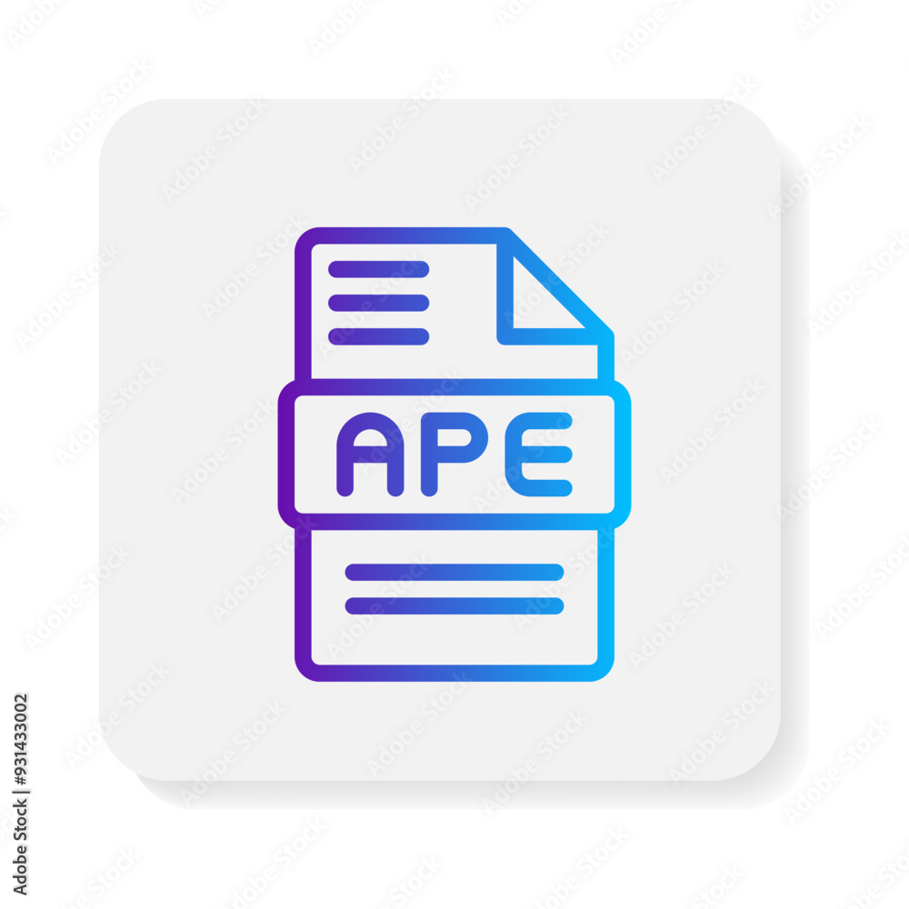 Monkey document file flat icons. format files type,extension, symbol ...