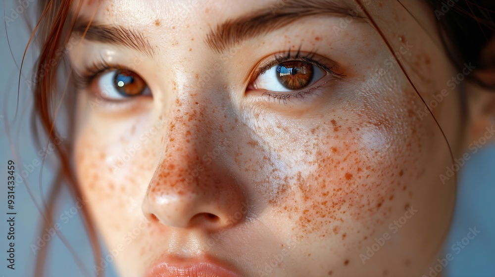 Freckles and Spot melasma pigmentation skin facial treatment over Asian ...