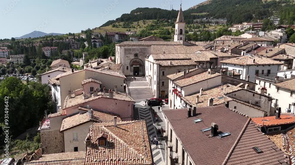 Pescocostanzo, Abruzzo, turistico paese delle montogne Abruzzesi. La ...