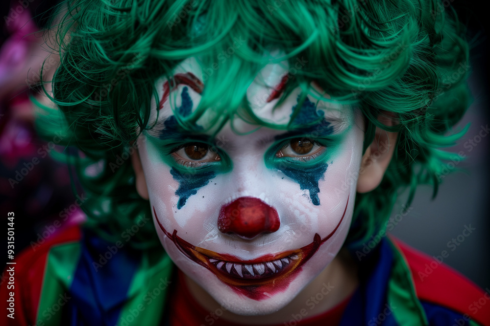 Foto de Mafia Clown Costume perfect for Halloween, with a boy dressed ...