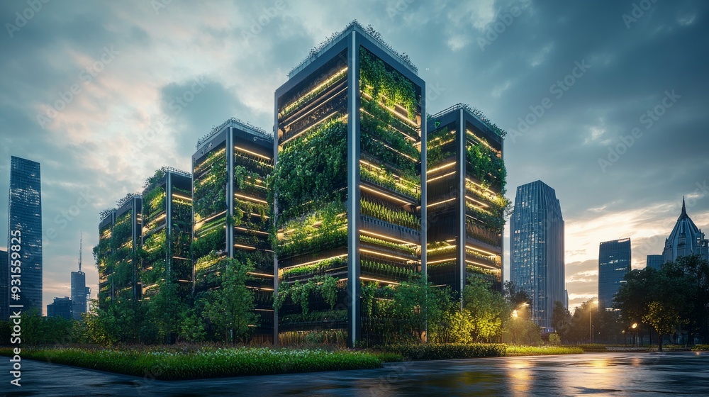 Futuristic Urban Farming with Vertical AI-Controlled Gardens: Vertical ...