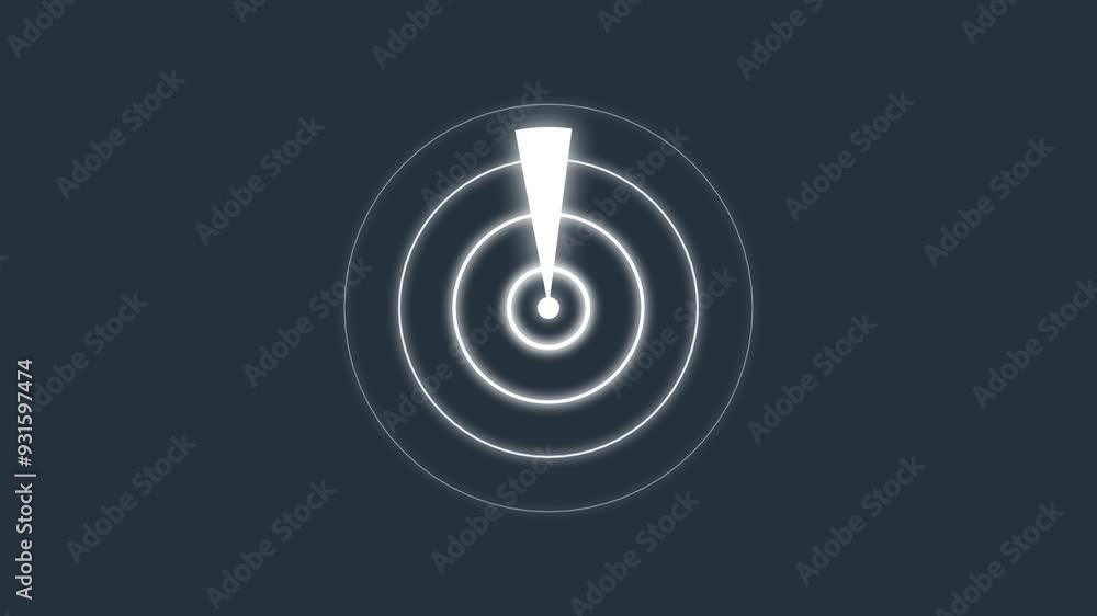 Technology Radar Screen animation, Moving Futuristic Radar HUD, Radar ...