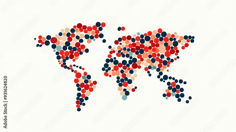 Chart showing the global spread of monkeypox with highlighted countries ...