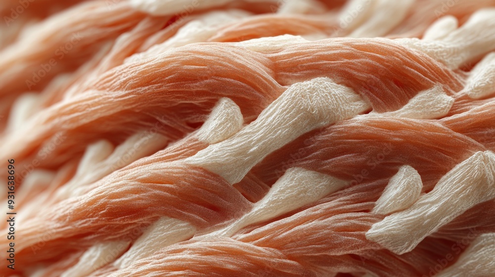 This display highlights the complex arrangement of muscle fibers ...