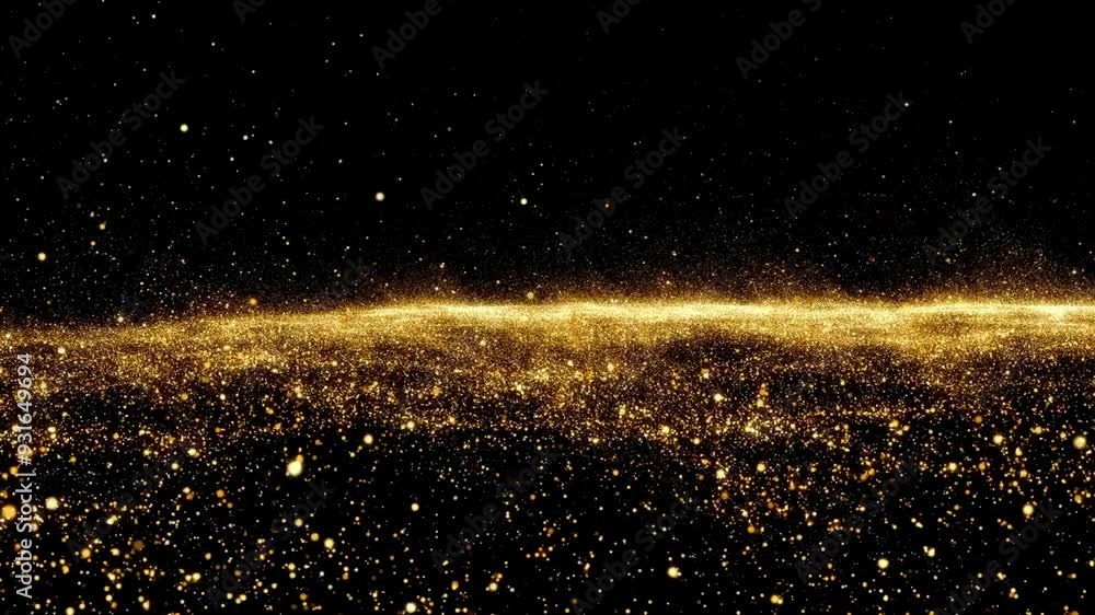 Ethereal Stardust Cascade Animation in 4K - Cosmic Background Video for Creative Visual Effects ...