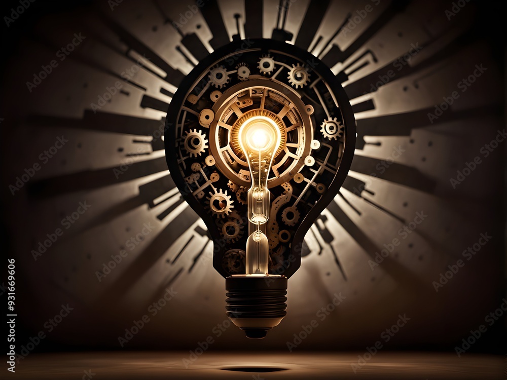 light bulb, innovation, breakthrough, smart idea, conceptual, glowing ...