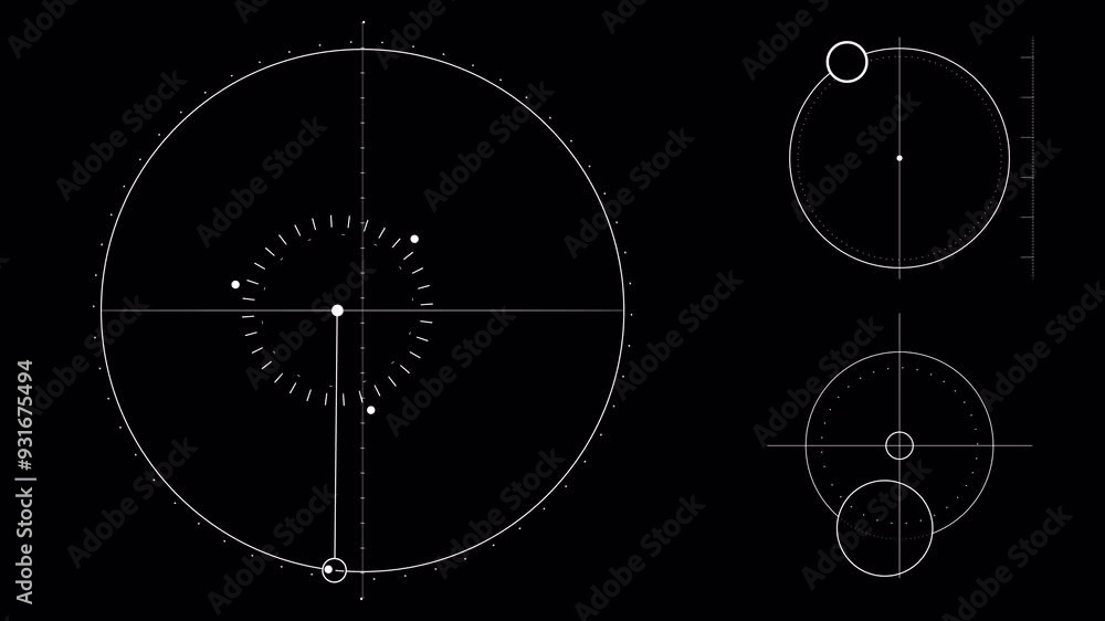 Circle HUD orbit geometry shapes scifi elements PNG Alpha planet ...