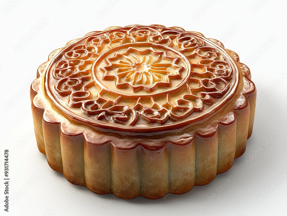 Stunning 3D Rendered Mid Autumn Festival Mooncake Display, Celebrating ...