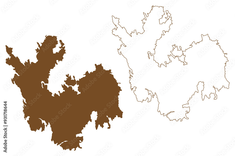Replot island (Republic of Finland, Gulf of Bothnia) map vector ...