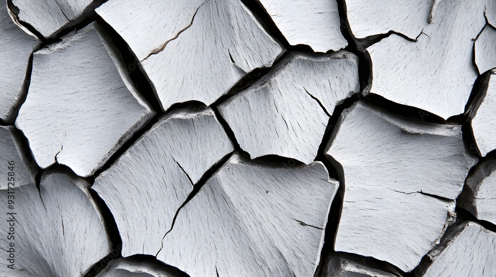 Rugged dogwood tree bark, displaying a cracked, mottled gray texture ...