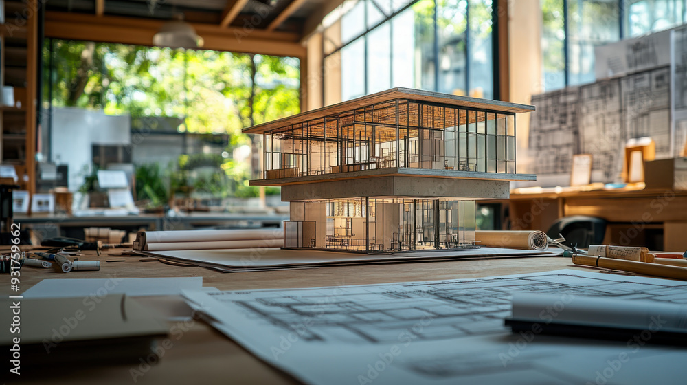Galvanized Structural Beams, An architectural drawing showcasing the ...