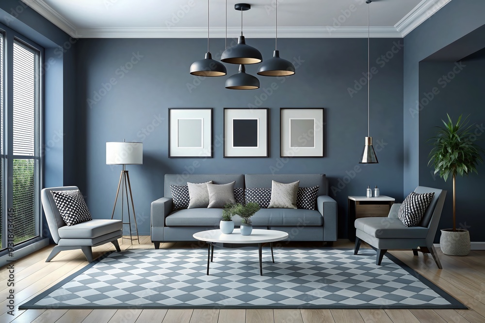 Monochrome Harmony: A single color palette used throughout the design ...