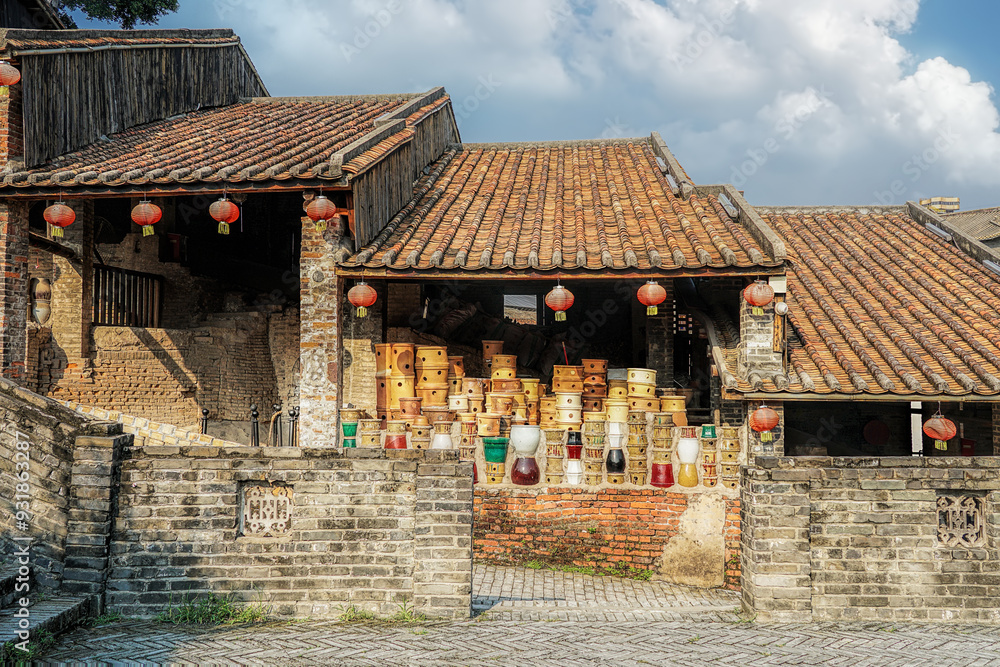 Foshan city, Guangdong, China. Nanfeng Ancient Kiln Cultural and ...