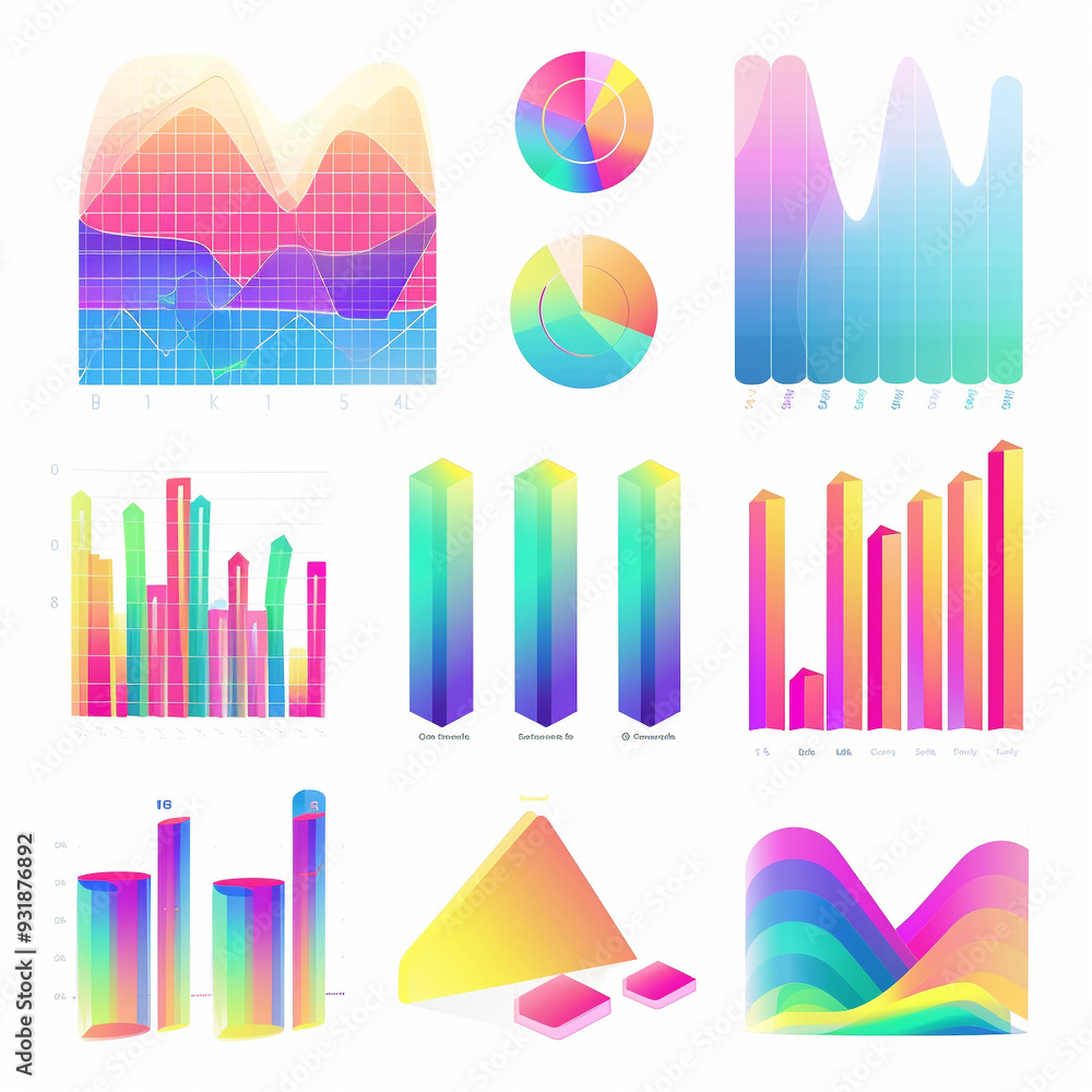 charts graphs data analytics metrics visualization trends infographics ...