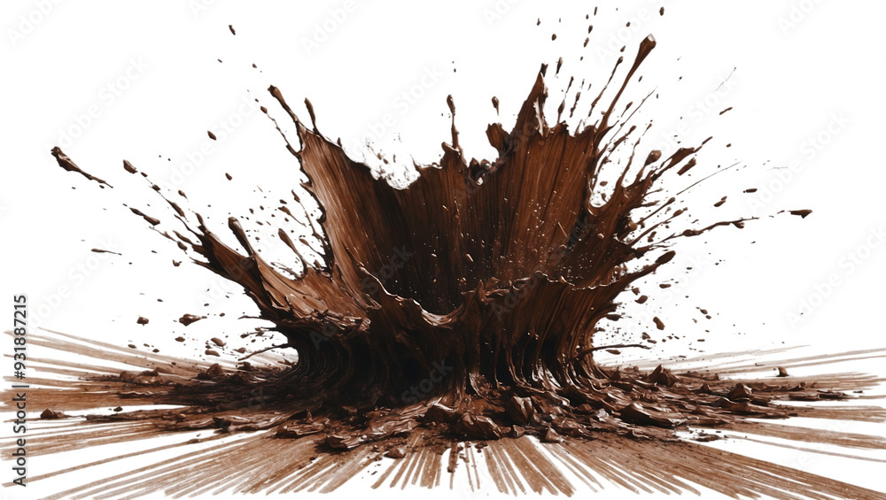 Brown Paint Splash, Paint Splatter Art, Abstract Paint Explosion, Messy ...