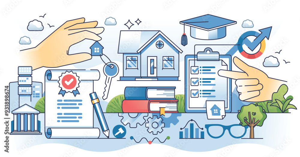 Real estate classes for housing market bachelor degree outline hands ...
