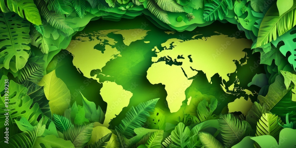 Adorable Green World Paper Art: Earth Day and World Environment Day ...