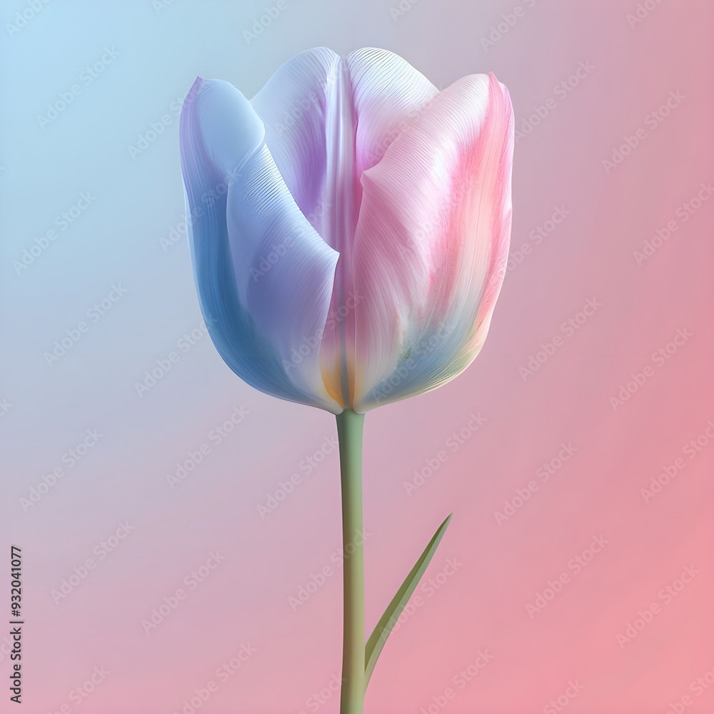 Transgender Tulip: A tulip in the colors of the transgender pride flag ...