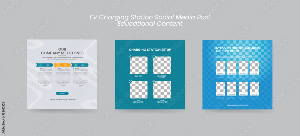 EV charging station social media post, Instagram post for ev charging ...