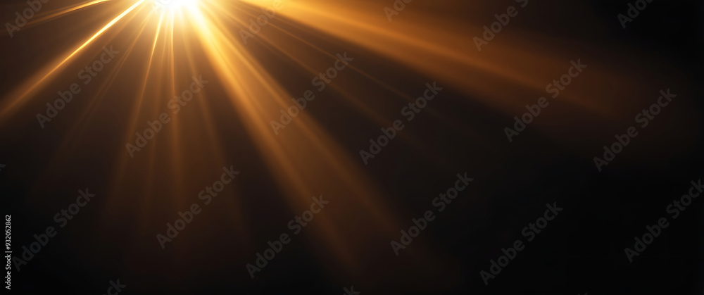 Flare light, effects sunlight, lens flare, light leaks, warm sun rays ...