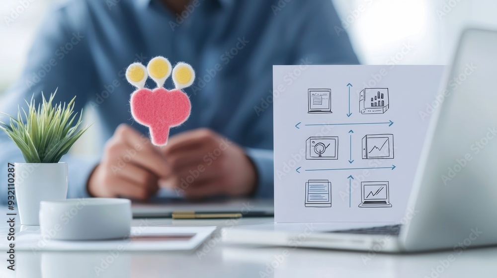 Visual roadmap of an SEO strategy, outlining steps from keyword ...