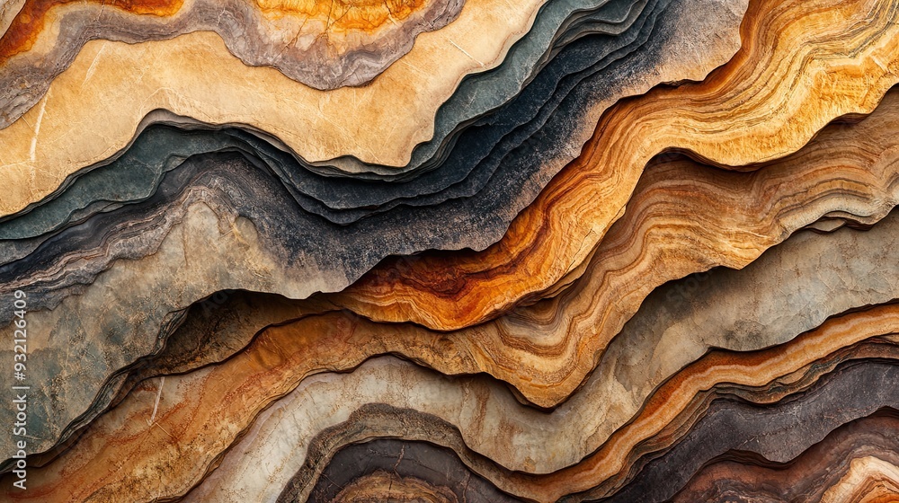 Sedimentary layers background showcasing intricate geological ...