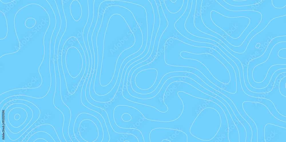 sky blue simple topography design with slim stroke vector format ...