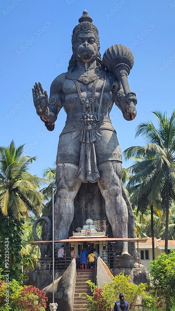 Prasanna Anjaneya Temple, a big lord Hanuman statue of around 80 feet ...