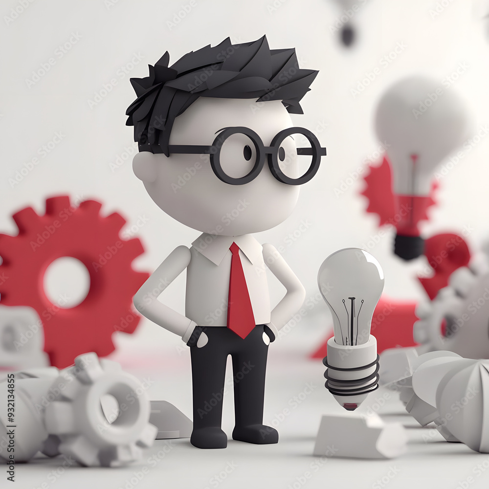 Business Innovation: 3D Cartoons Highlighting Cutting-Edge Ideas.3D ... Business Innovation: 3D Cartoons Highlighting Cutting-Edge Ideas.3D ...